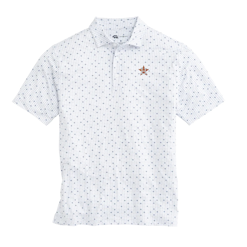 Houston Astros Tour Logo Printed Performance Short Sleeve Polo - Dark ...