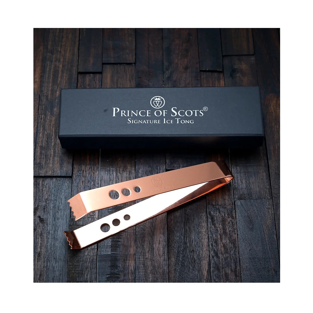 Prince of Scots Signature Ice Tong - Copper | Berings