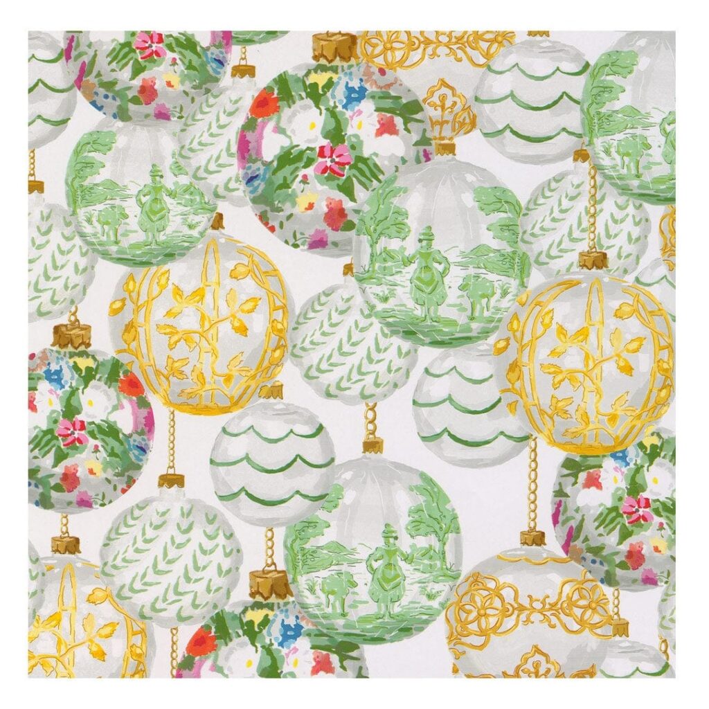 Caspari Savannah White Gift Wrap | Berings