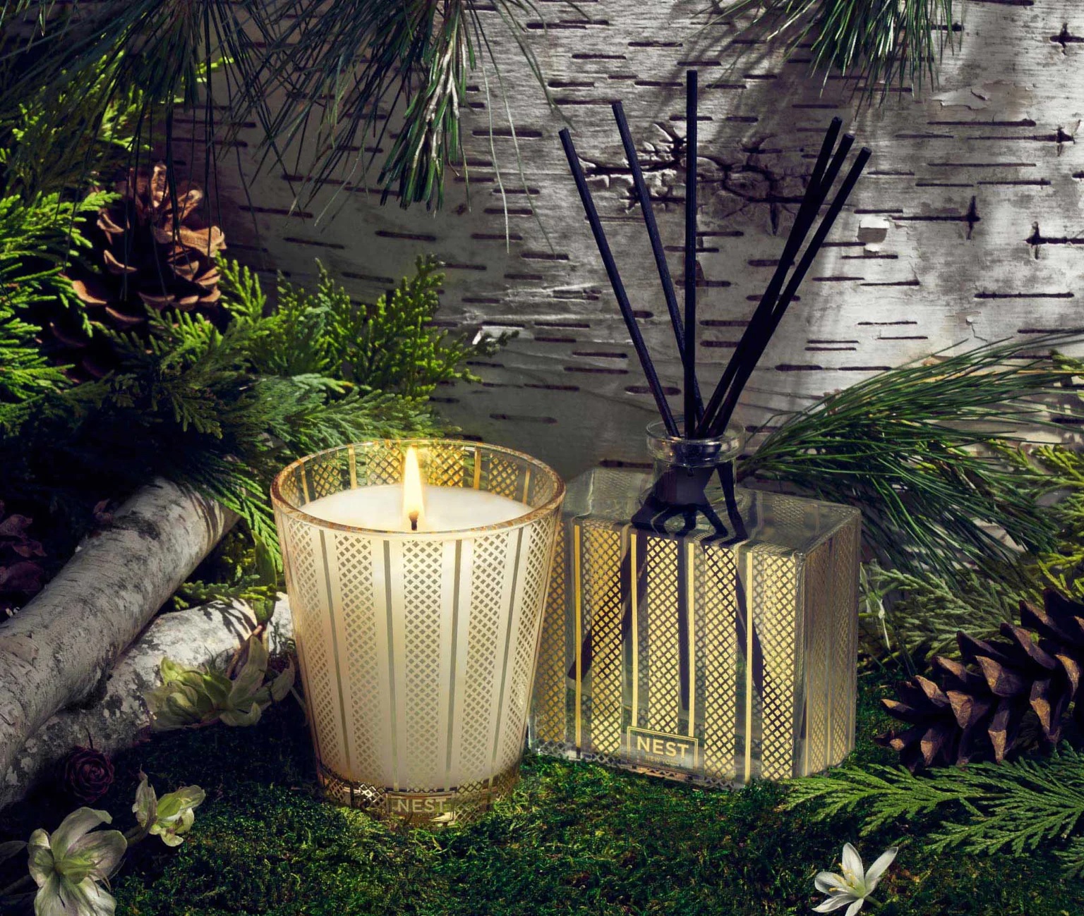 Nest Birchwood Pine Reed Diffuser | Berings