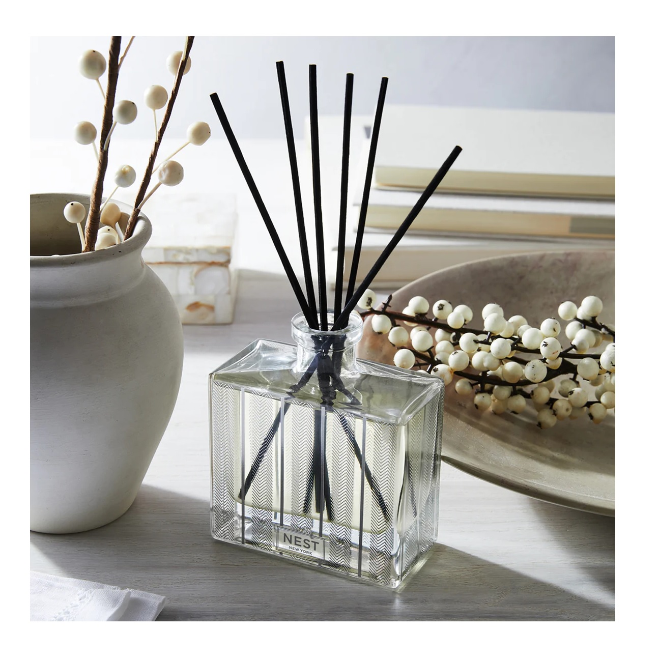Nest Blue Cypress and Snow Reed Diffuser | Berings