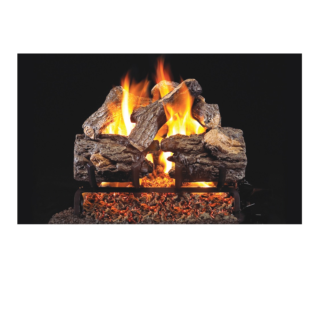 18" Charred Oak Gas Fire Log Set | Berings