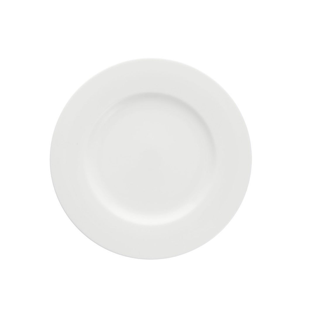 Esme White Non-Embossed Dinner Plate 10.75" | Berings
