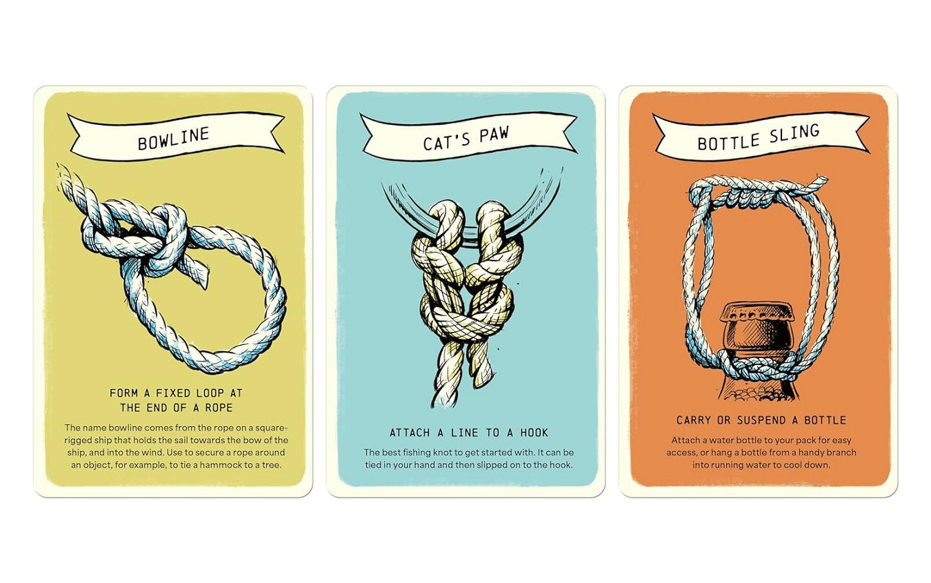 Know Your Knots: Learn the best knots for outdoor adventures (Cards ...