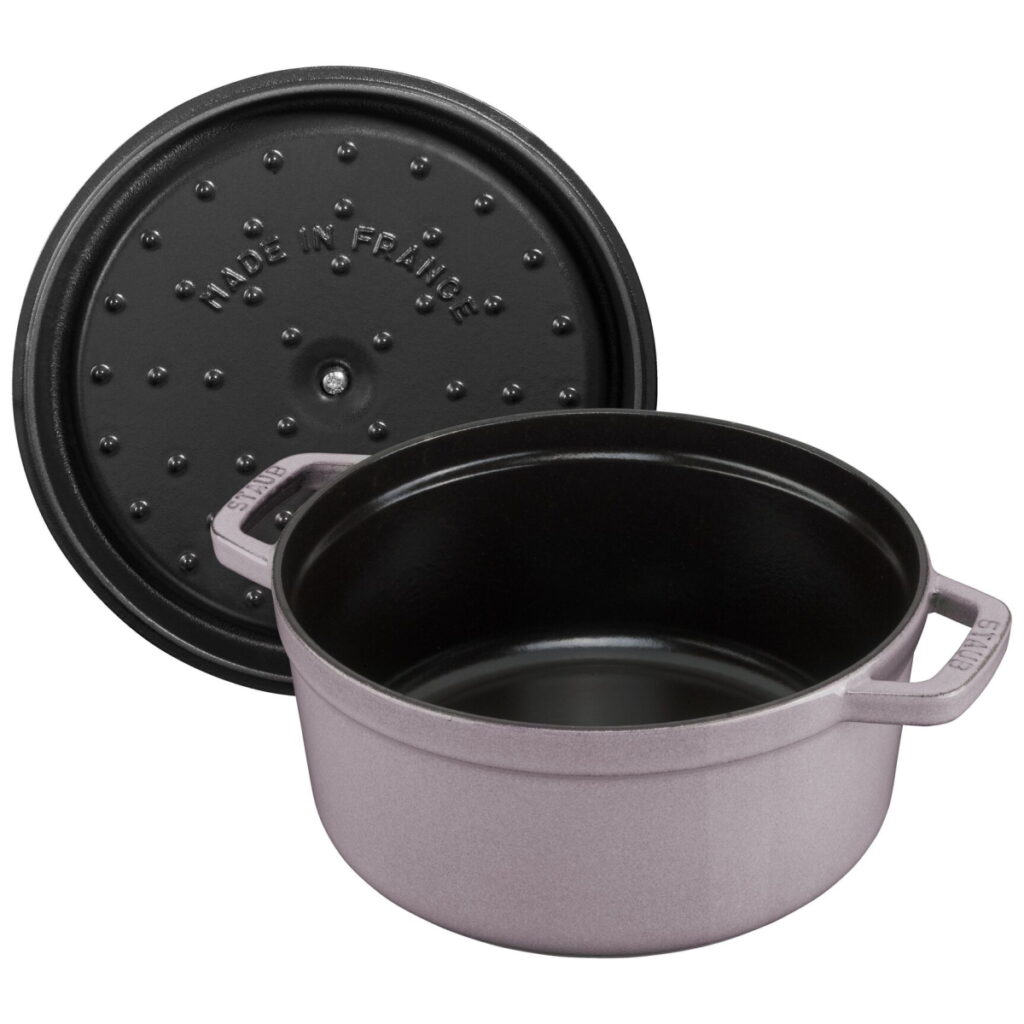 Staub 7 Qt Round Cocotte - Lilac | Berings