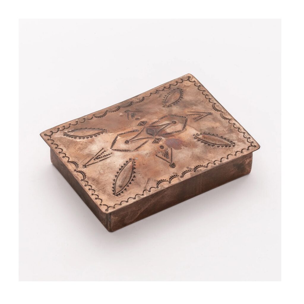 J. Alexander Vintage Style Copper Stamped Box | Berings