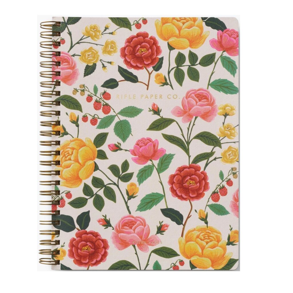 Rifle Paper Co. Spiral Notebook - Roses | Berings