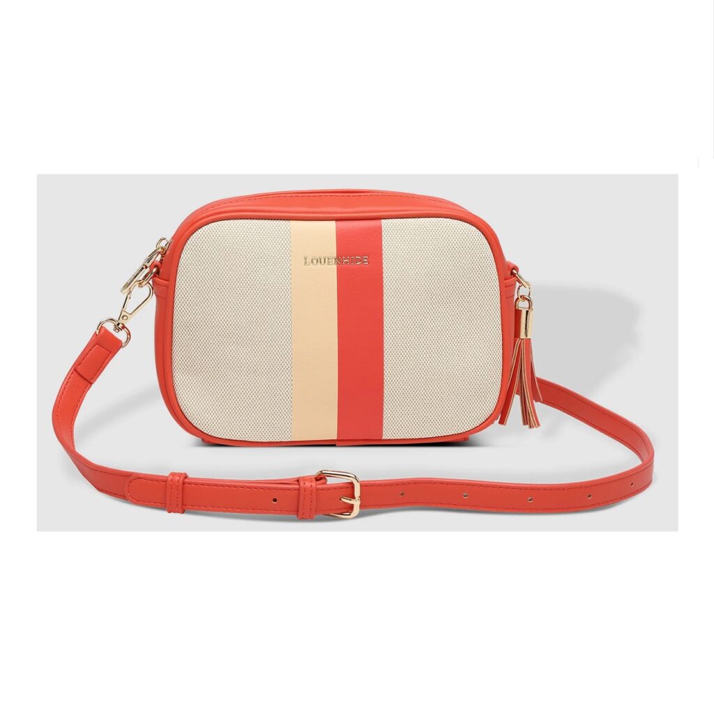 Ginger Canvas Crossbody Bag - Peach | Berings
