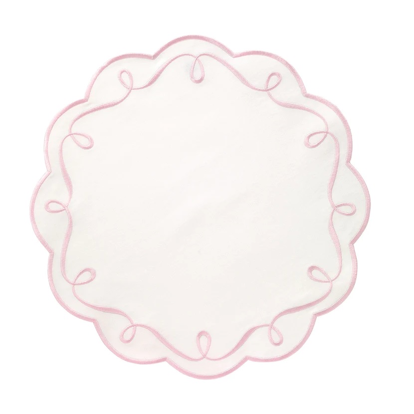 Bodrum Ribbon Twirl Placemat - Rose | Berings