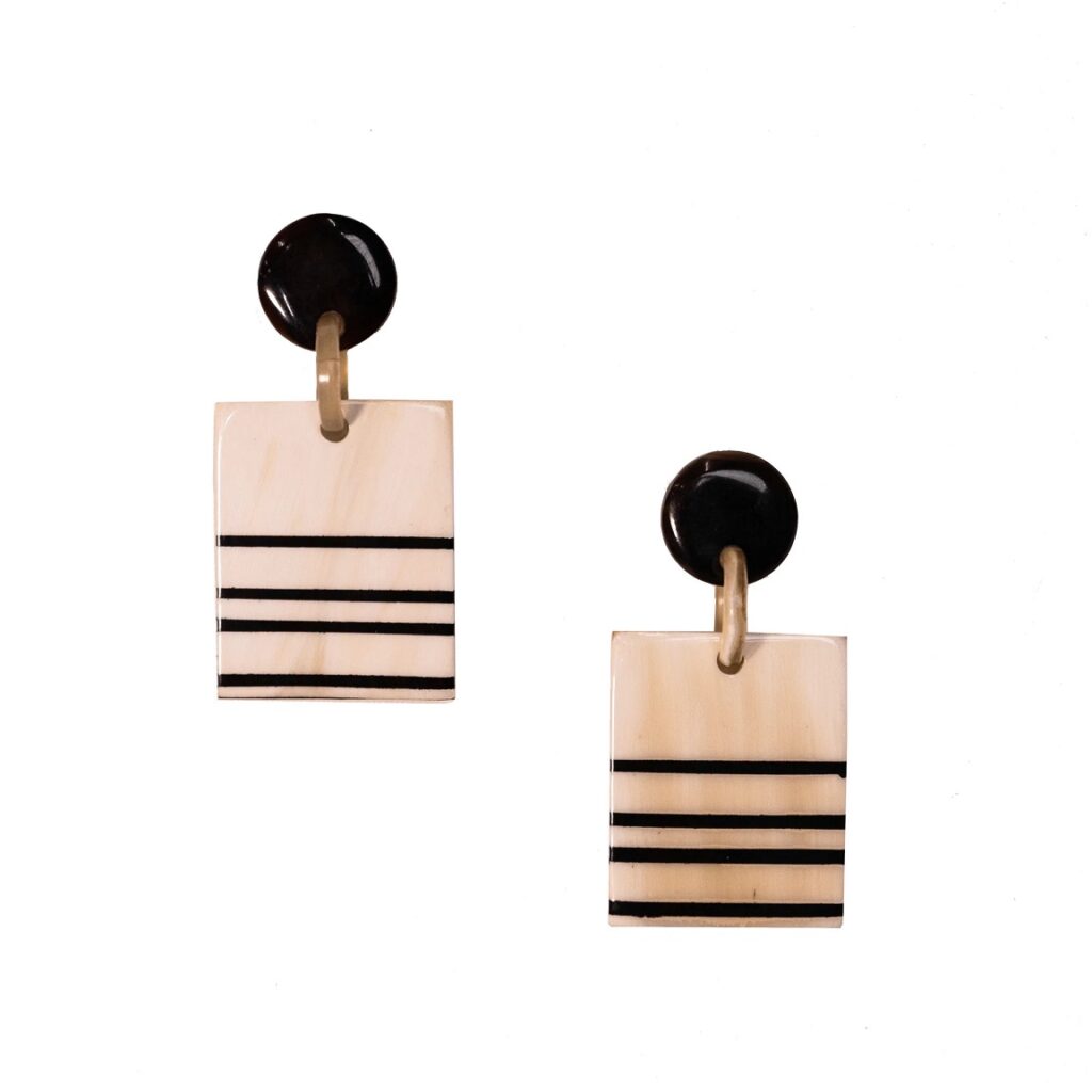 Sunshine Tienda Stripe Block Earrings | Berings