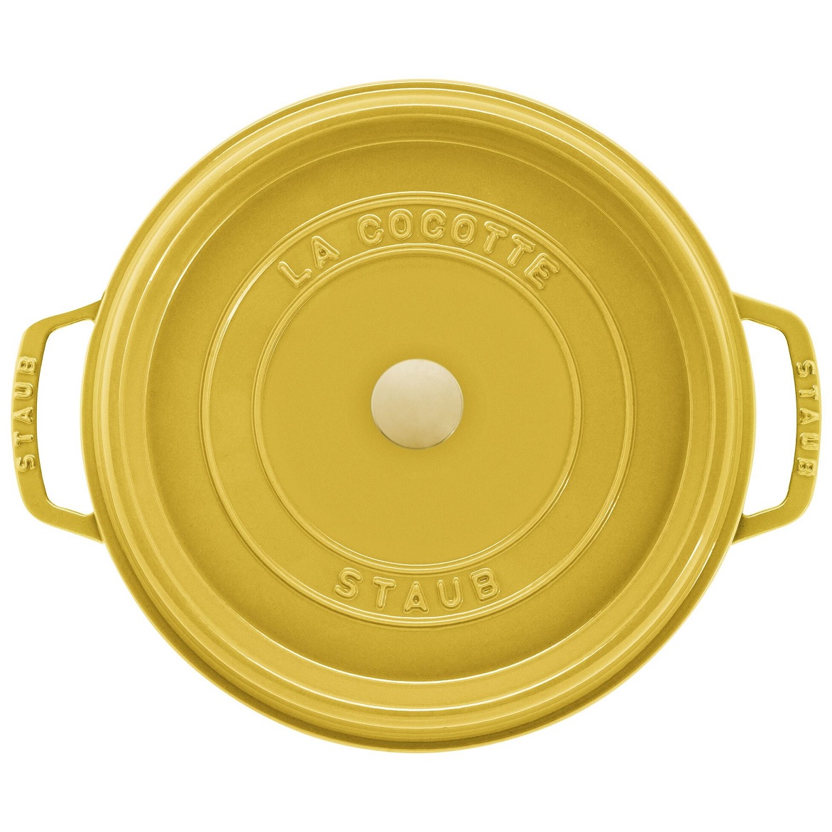 Staub 7 Qt Round Cocotte - Citron | Berings