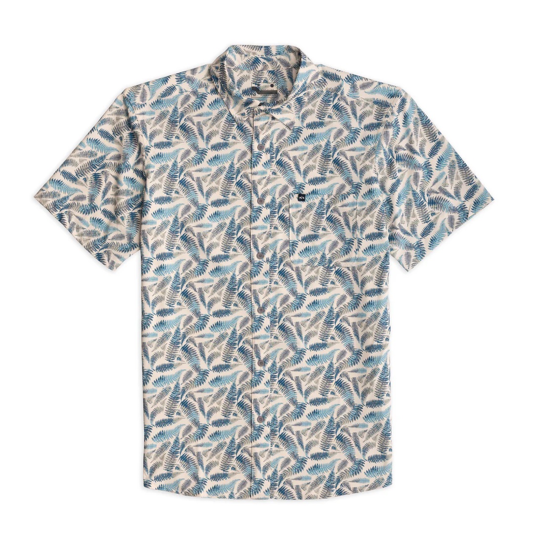 Fish Hippie Rowe Short Sleeve Performance Shirt- Caribbean | Berings