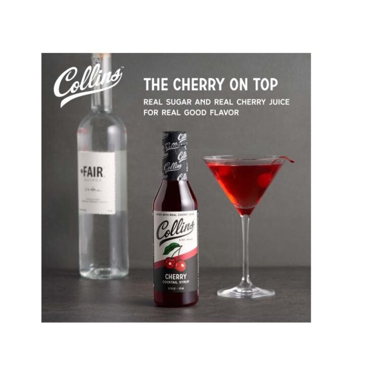 Collins 12.7 oz. Cherry Cocktail Syrup | Berings