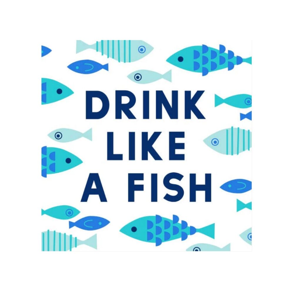 Drink Like A Fish Paper Cocktail Napkins | Berings
