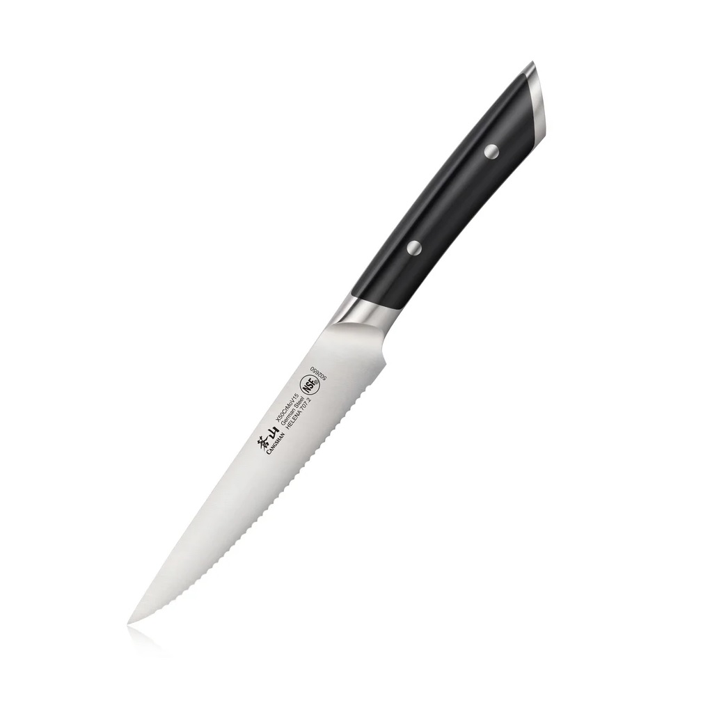 HELENA Series 5-Inch Serrated Utility Knife, Forged German Steel | Berings