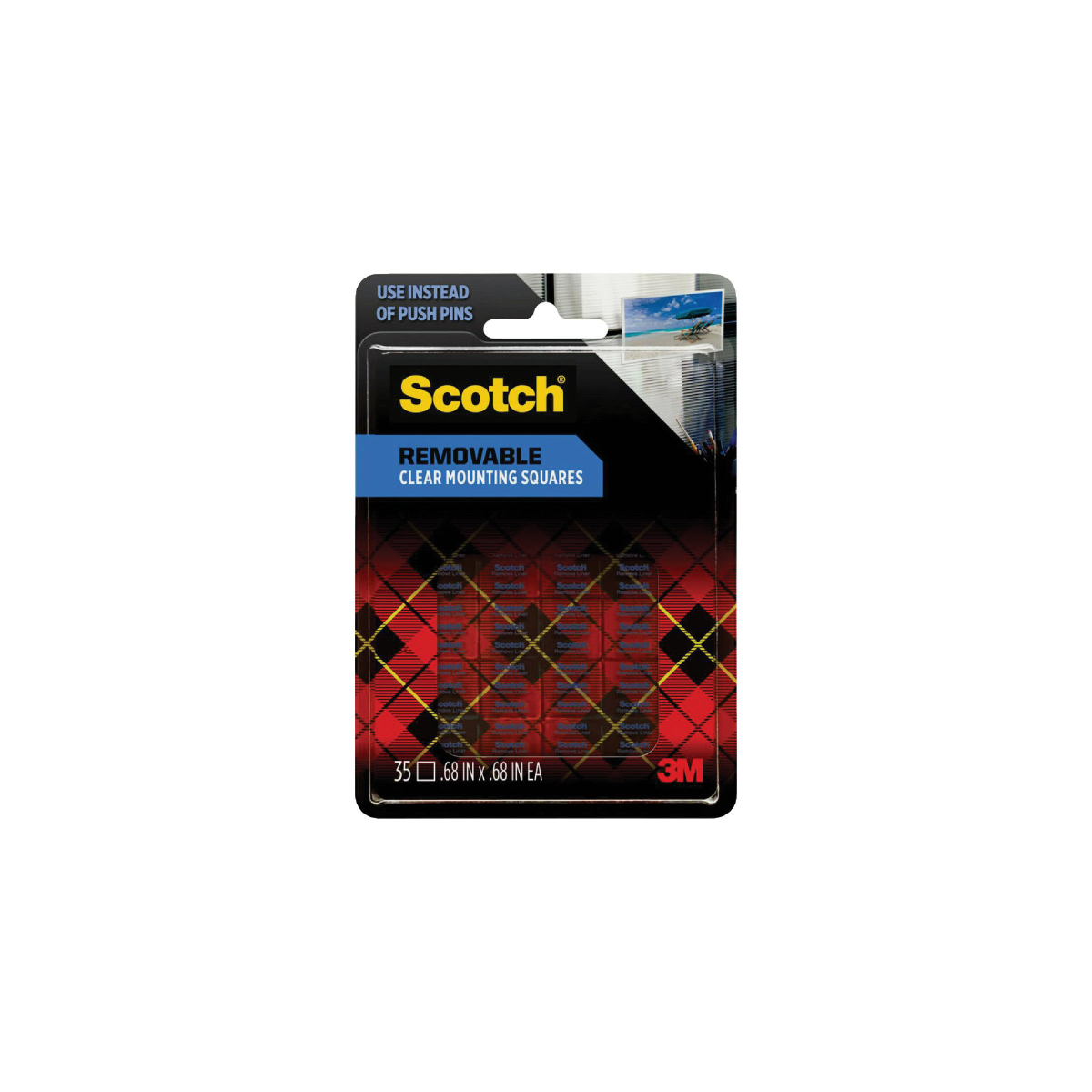 Scotch Removable Clear Mounting Squares | Berings