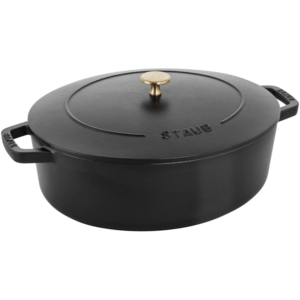 Staub Wide Oval Dutch Oven - Matte Black | Berings