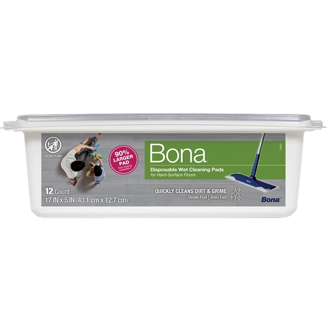 Bona Disposable Wet Cleaning Pads for Hard-Surface Floors | Berings