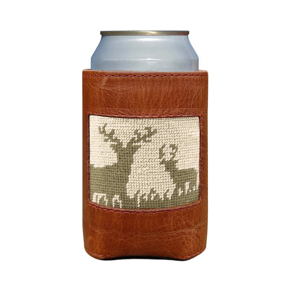 Smathers & Branson Deer Hunting Can Cooler (Light Khaki) | Berings