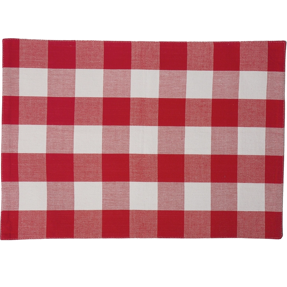 Franklin Red Check Placemat | Berings
