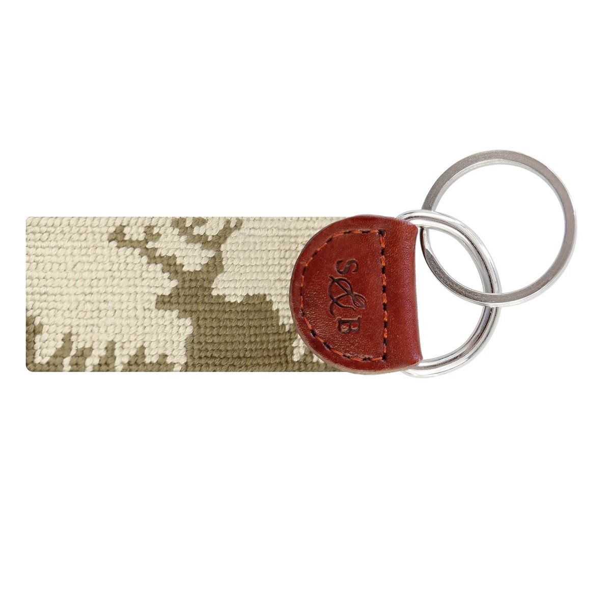 Smathers & Branson Deer Hunting Key Fob (Light Khaki) | Berings