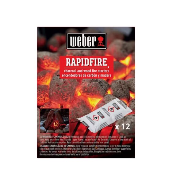 Weber Rapidfire 12 Piece Fire Starters | Berings