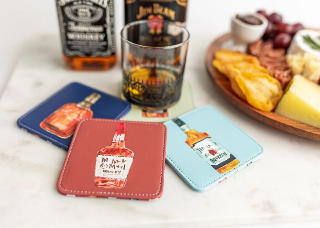 Keva Style Bourbon Trail Coasters, Set of 4 | Berings