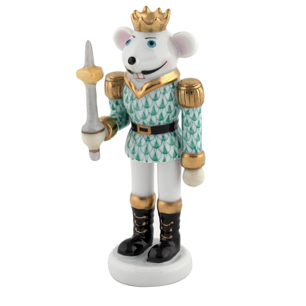 Herend Mouse King Nutcracker - Green | Berings