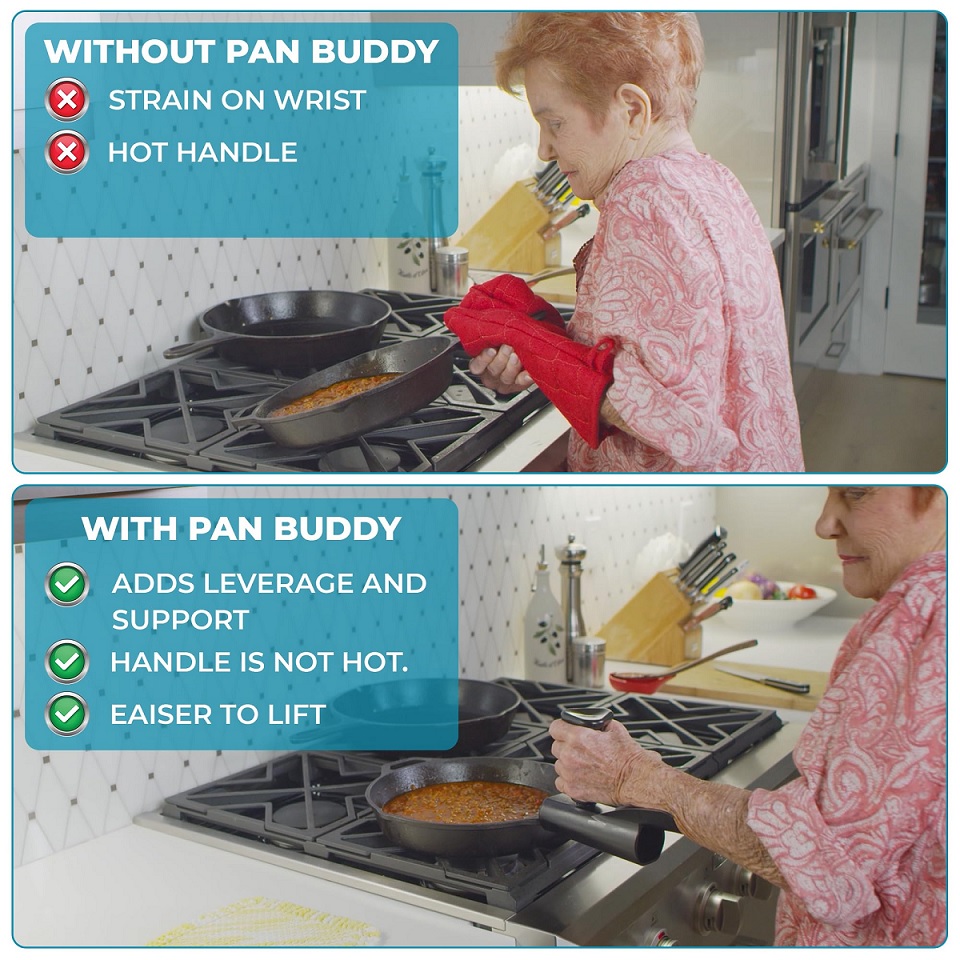 Pan Buddy - Vertical Attachment for Pan Handle | Berings