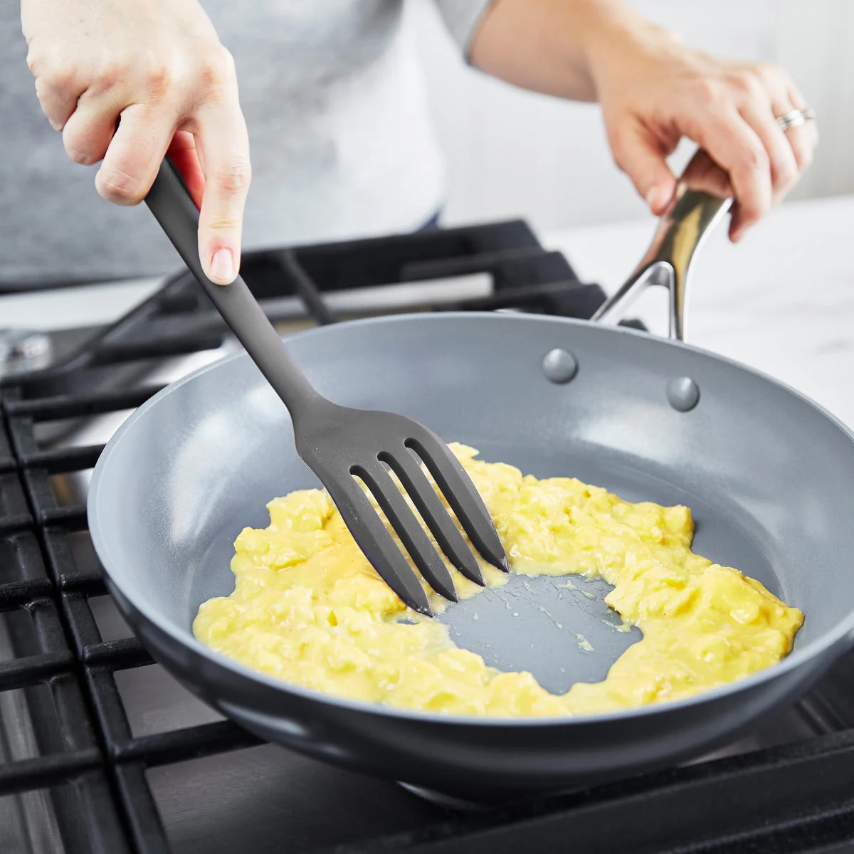 GreenPan Platinum Silicone Ultimate Fork - Charcoal Grey | Berings