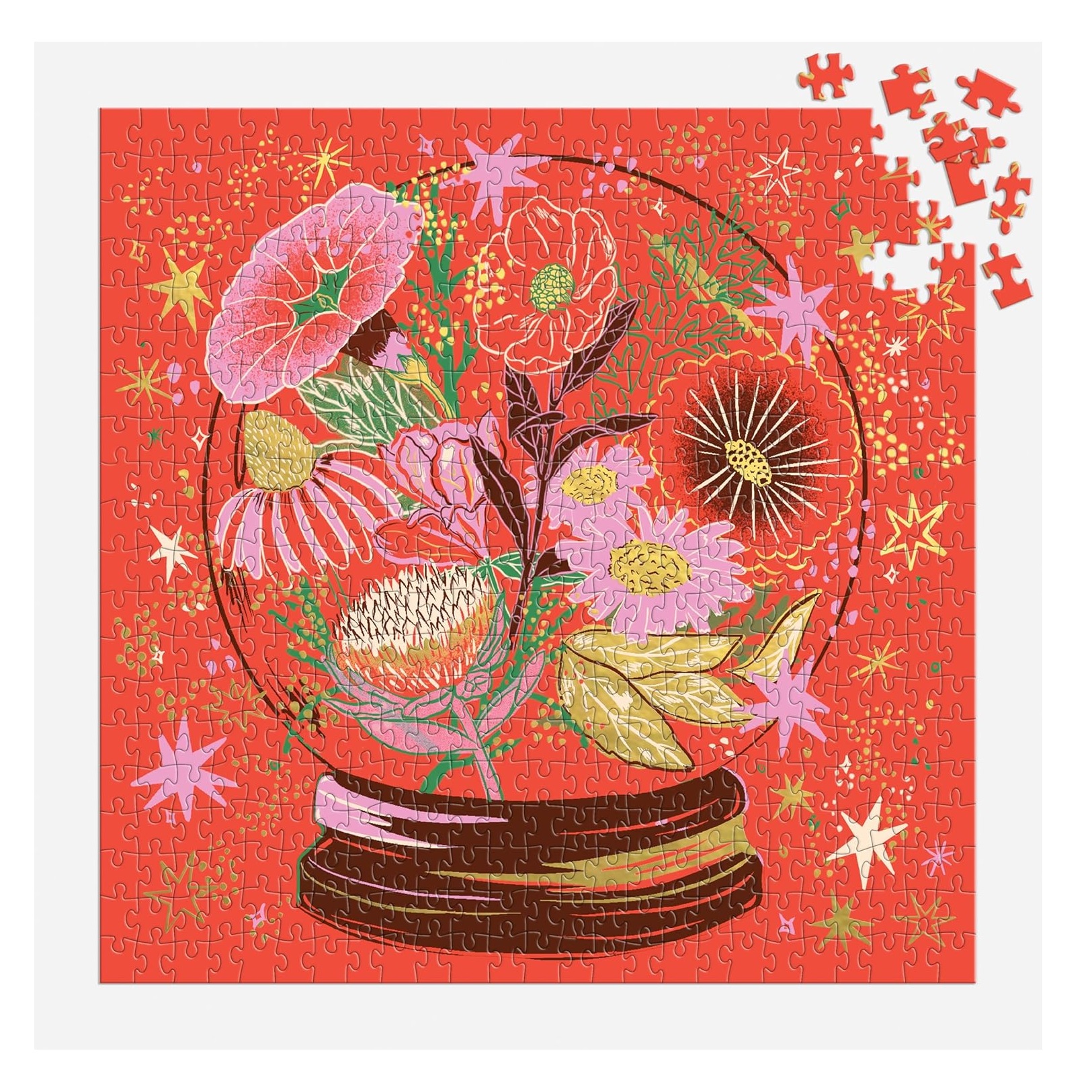 Crystal Flower Ball – 500 Piece Foil Jigsaw Puzzle | Berings