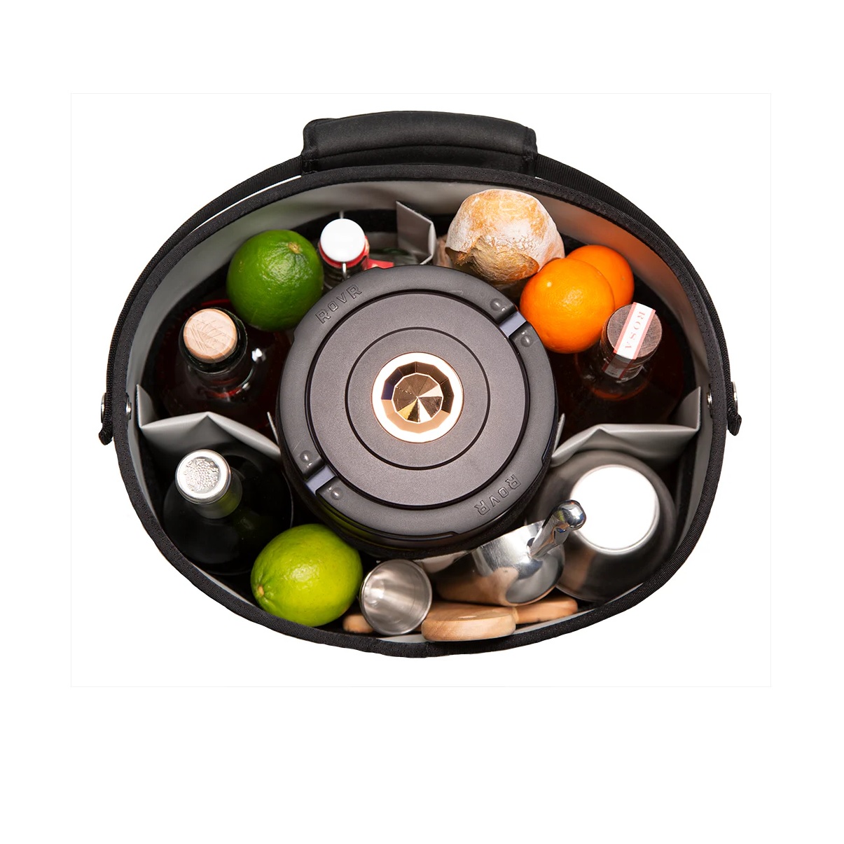 KeepR Solid Series Cooler Caddy & IceR Ice Container - Granite | Berings