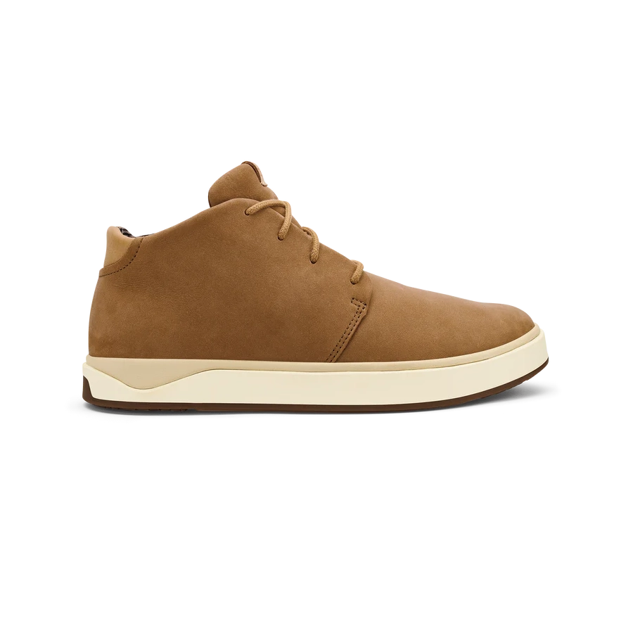 OluKai Papakū ‘Ili Men’s Nubuck Leather Boots - Tan | Berings