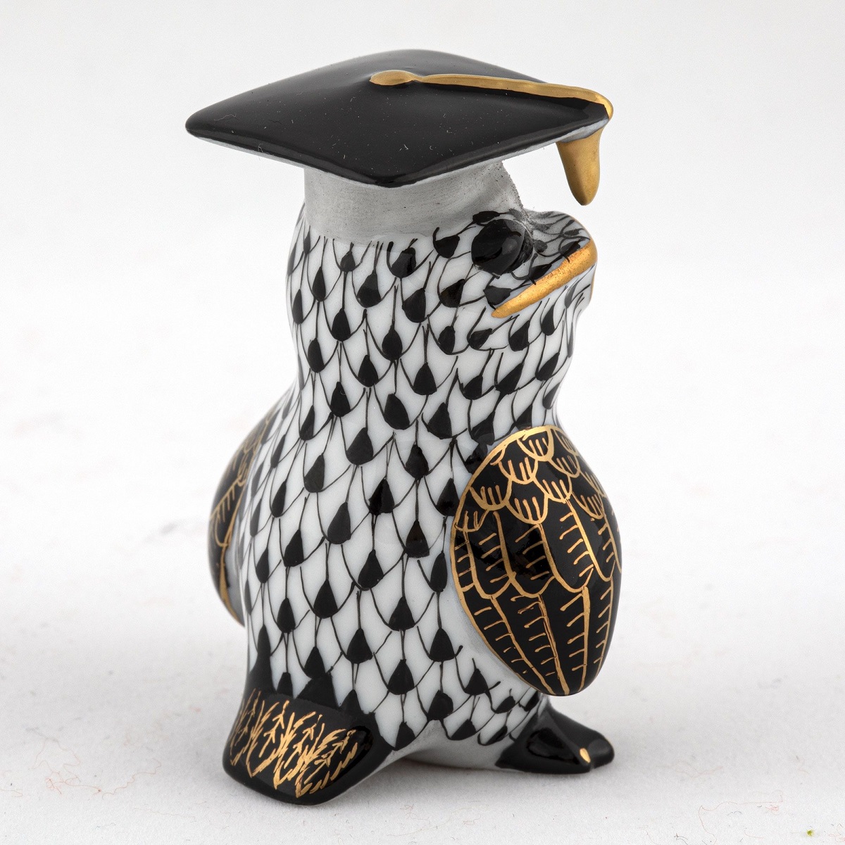 Herend Graduation Owl - Black | Berings