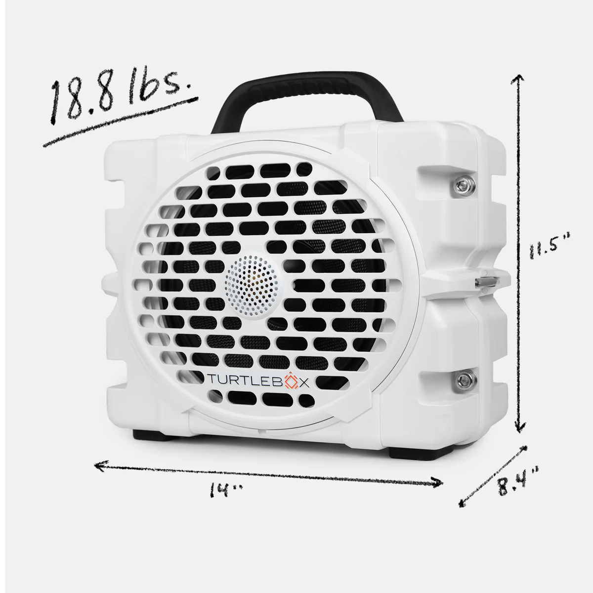 Turtlebox Grande Bluetooth Outdoor Speaker - White | Berings