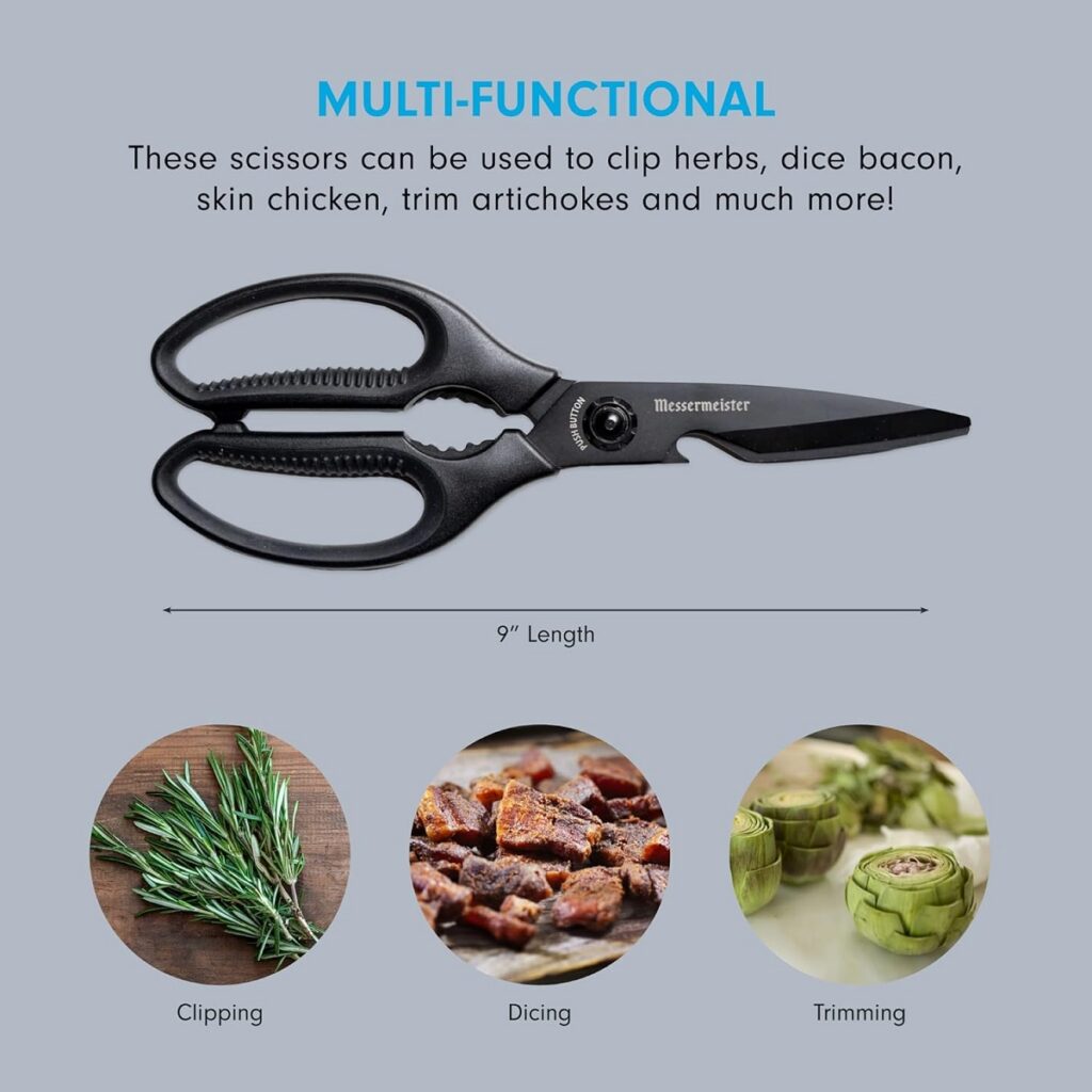 Messermeister Push Button Take-Apart Multi Shears - 9" | Berings