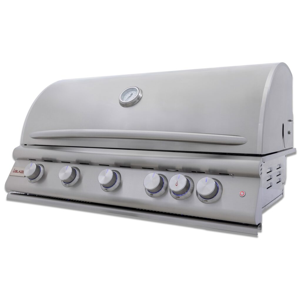 Blaze 40-Inch 5-Burner Premium LTE+ Gas Grill with Rear Burner and ...