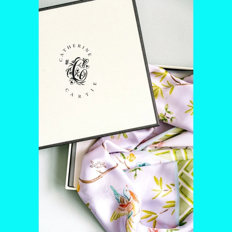 Catherine Cartie - Neutral Butterfly Scarf | Berings