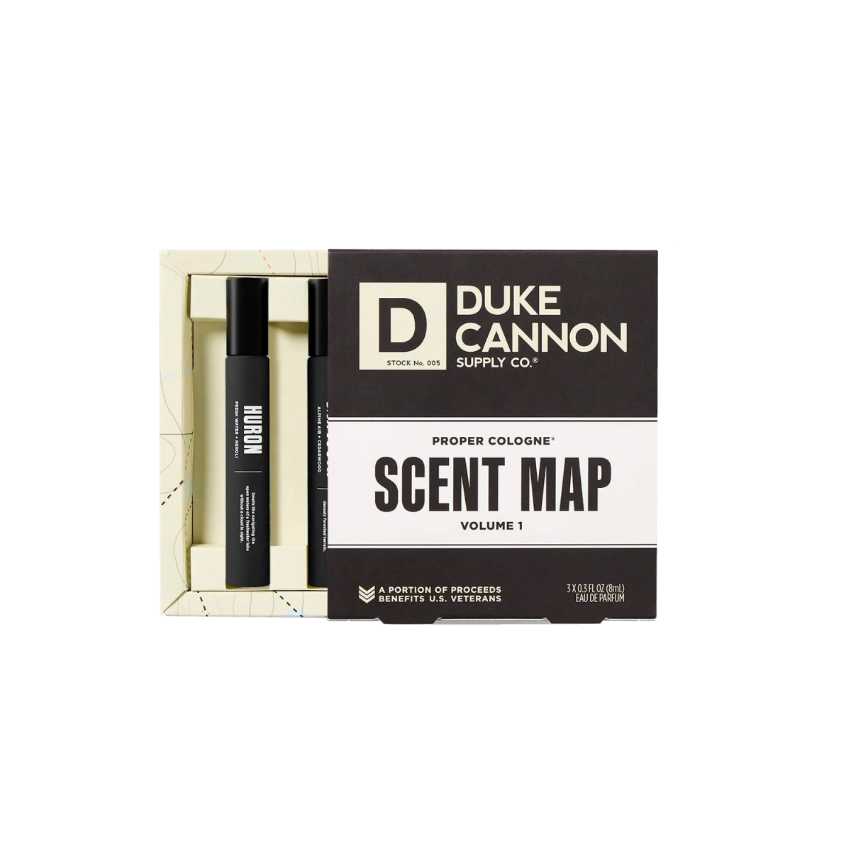 Duke Cannon Proper Cologne Scent Map Sampler | Berings