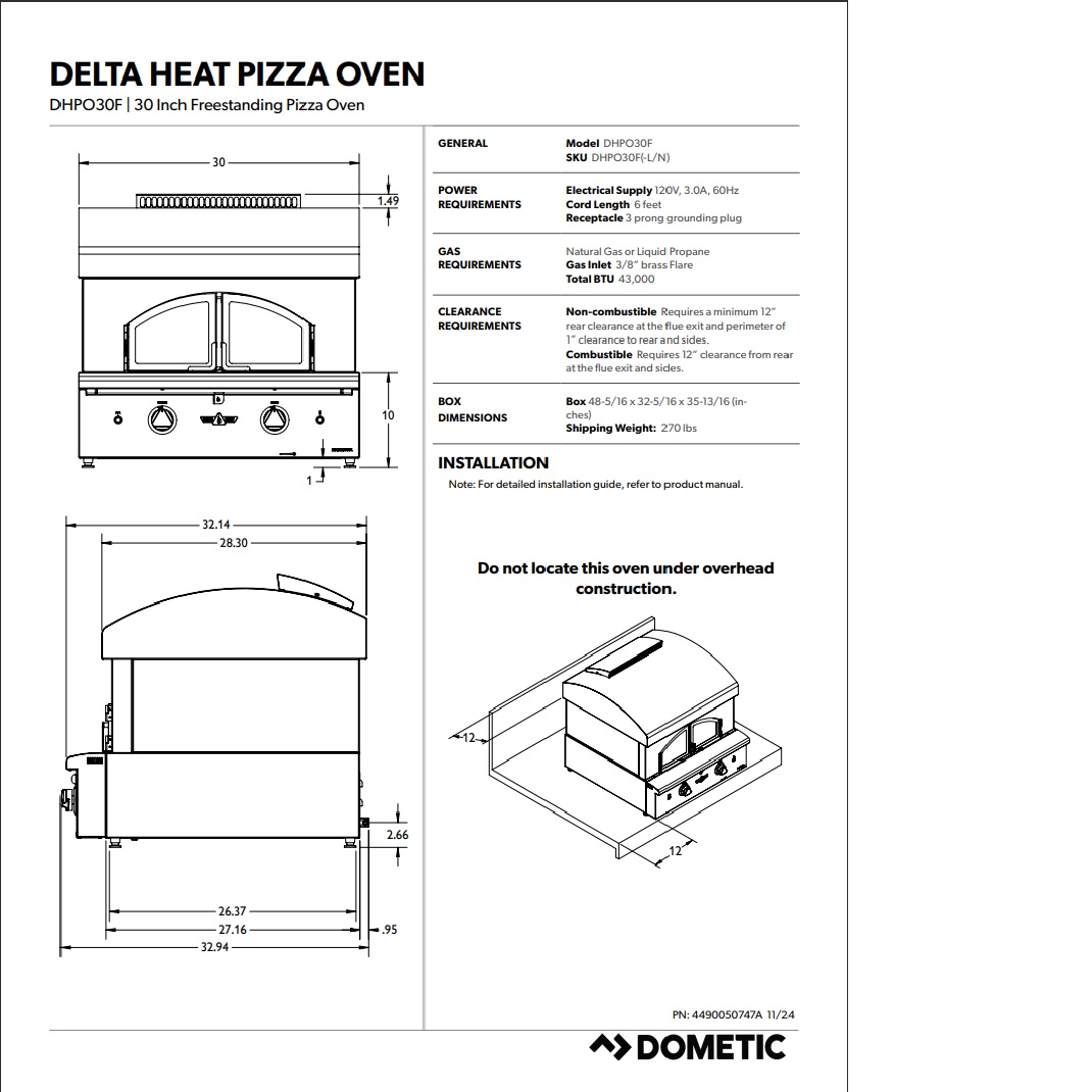 Twin Eagles 30" Delta Heat Freestanding Pizza Oven (Available in ...