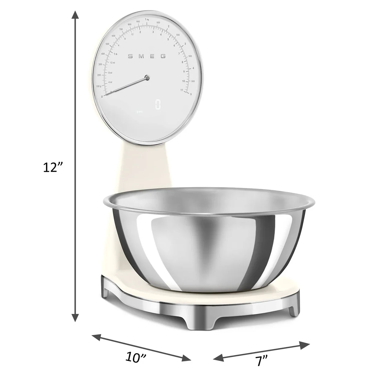 Smeg Retro-Style Kitchen Scale - White | Berings