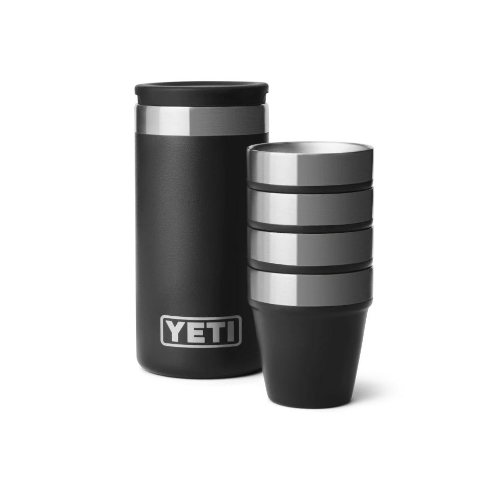Yeti Shot Glasses with Carrying Case - Black | Berings