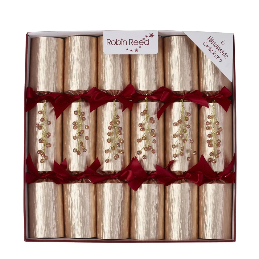 Robin Reed Cranberry Party Crackers (Box of 6) | Berings