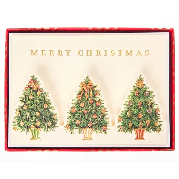 Graphique Christmas Tree Trio Large Signature Holiday Boxed Card | Berings