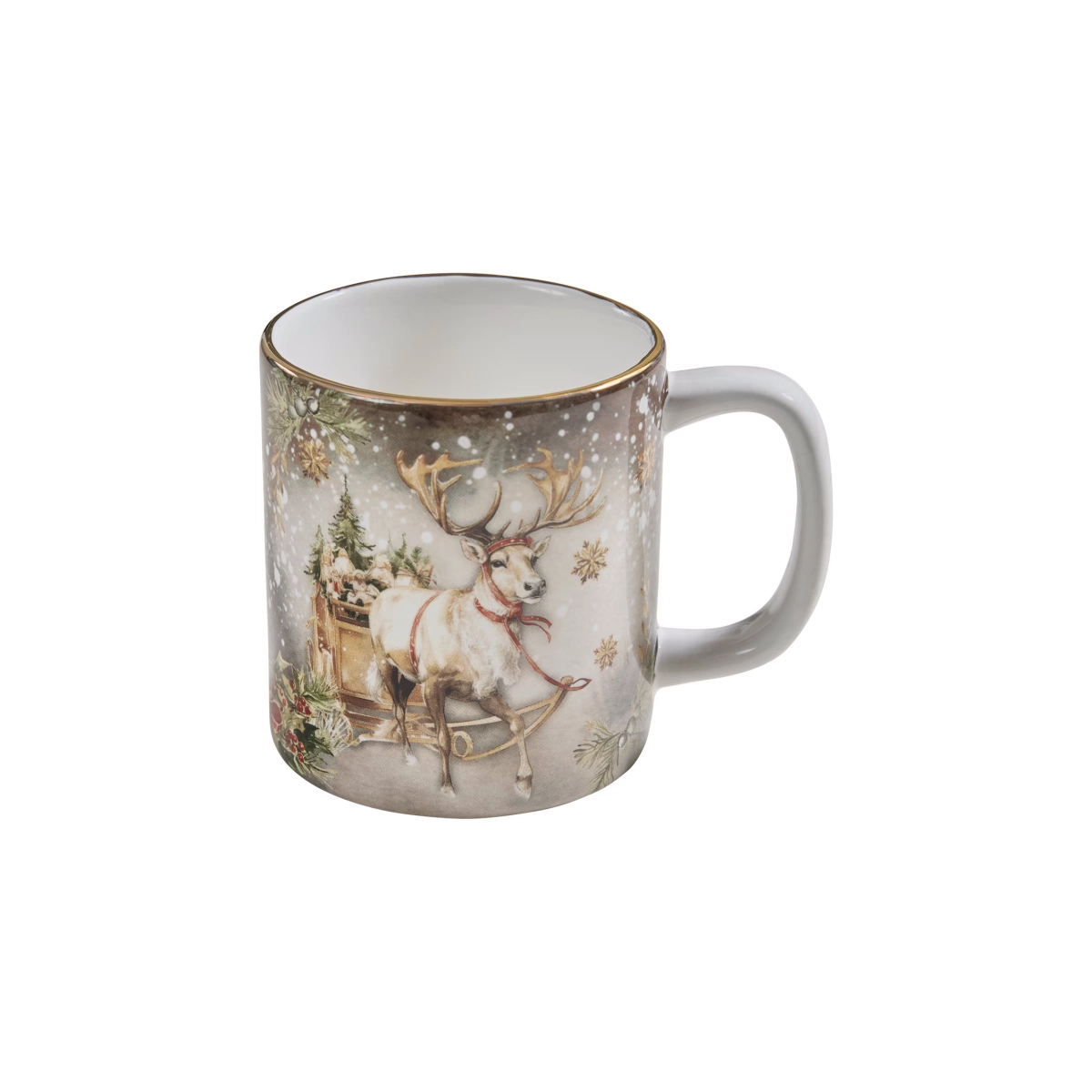 Snow Globe Reindeer Mug | Berings