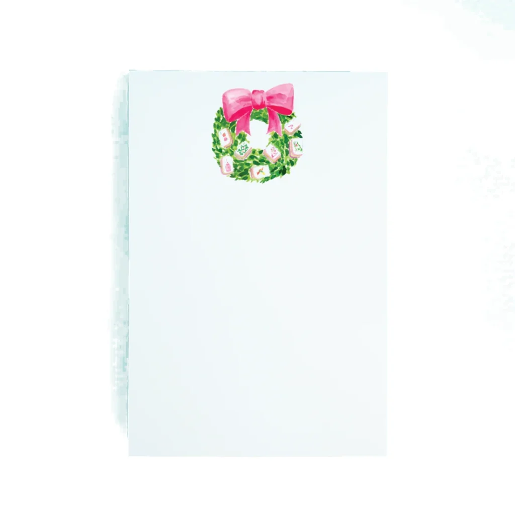Taylor Paladino Mahjong Wreath Notepad | Berings
