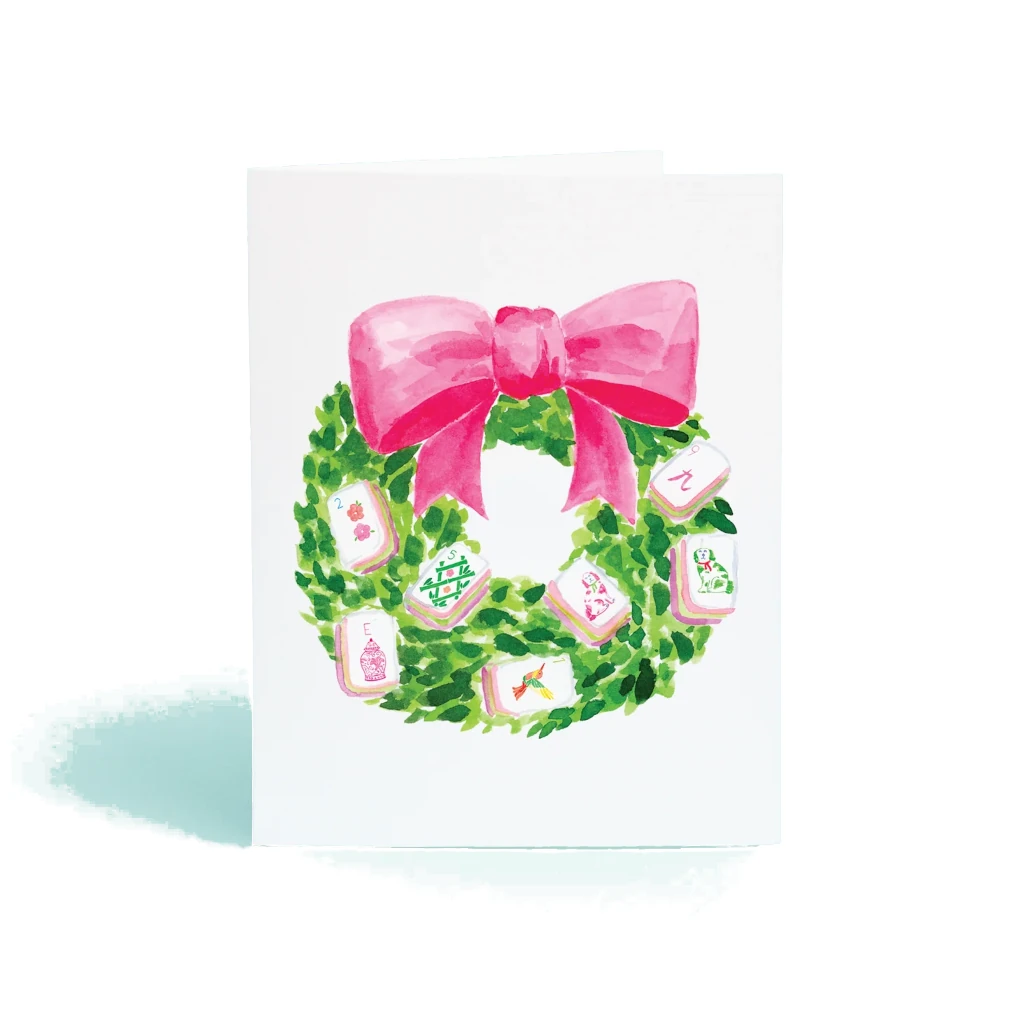 Taylor Paladino Mahjong Wreath Card | Berings