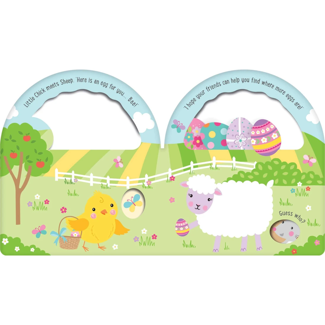 Easter Egg Hunt: A Guess-Who Book with Peek-Through Cut Outs | Berings